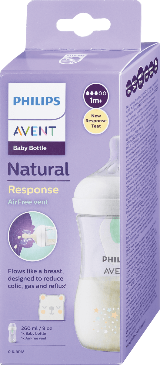 PHILIPS AVENT Natural Response AirFree vent plastična flašica za bebe, od 1+ meseci, zapremina ...