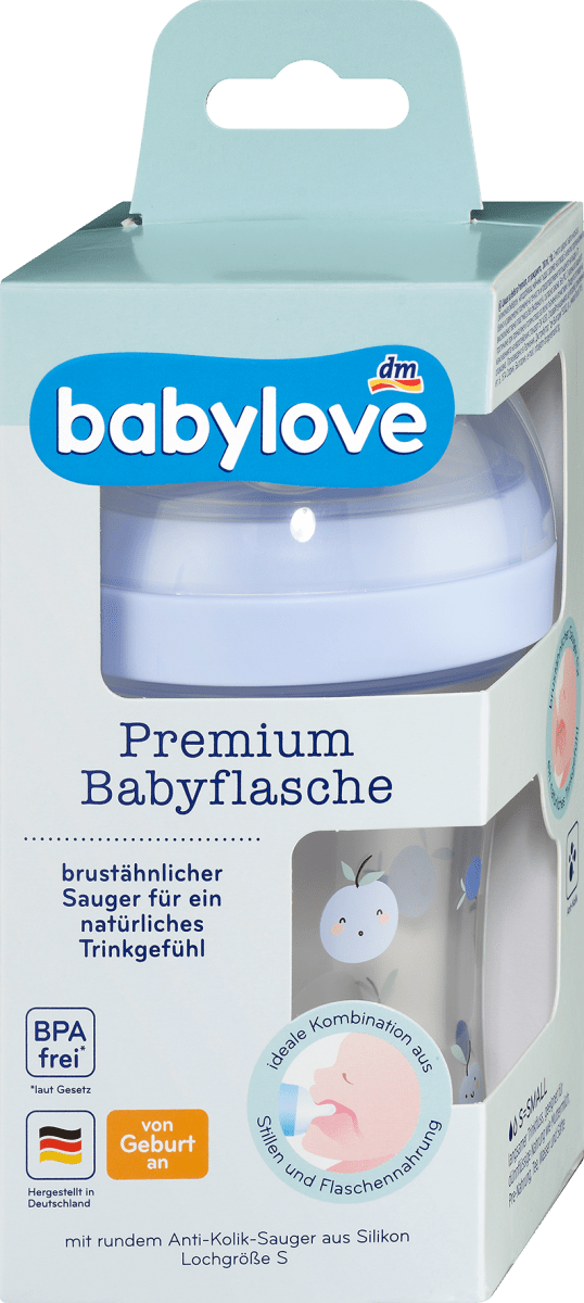 babylove Babyflasche Premium blau, 280 ml, 1 St dauerhaft günstig online kaufen | dm.de