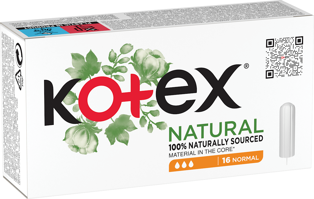 Kotex Tampoane interne Natural Normal, 16 buc | dm.ro