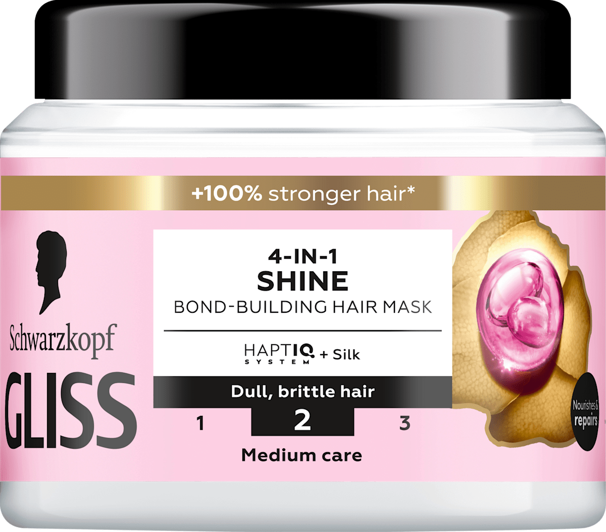 Schwarzkopf GLISS Mască de păr 4 în 1 pentru strălucire, 400 ml cumpără întotdeauna ieftin pe ...