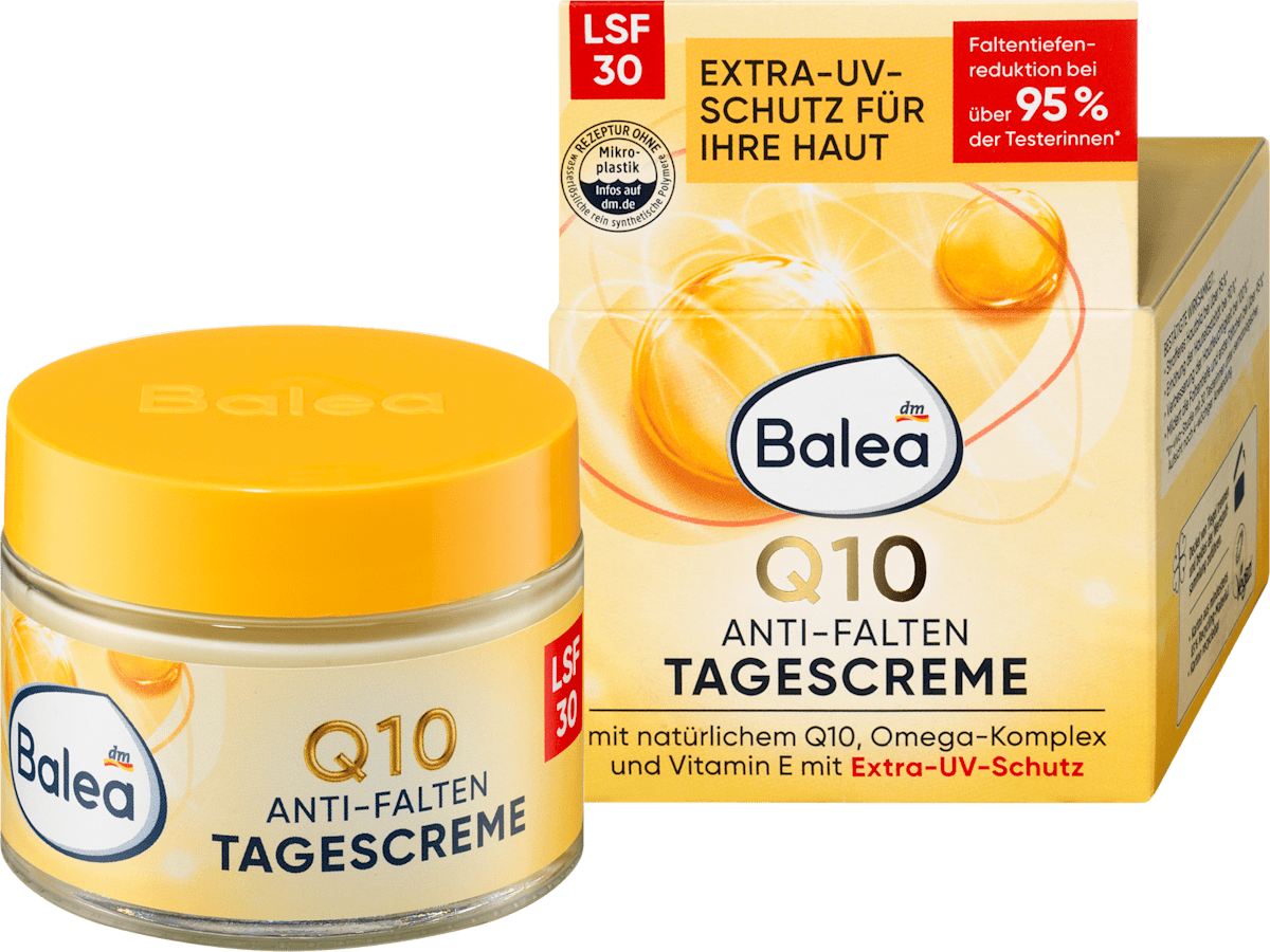 Balea Q10 Krem na dzień przeciwzmarszkowy z SPF 30, 50 ml kupuj w zawsze korzystnych cenach | dm.pl