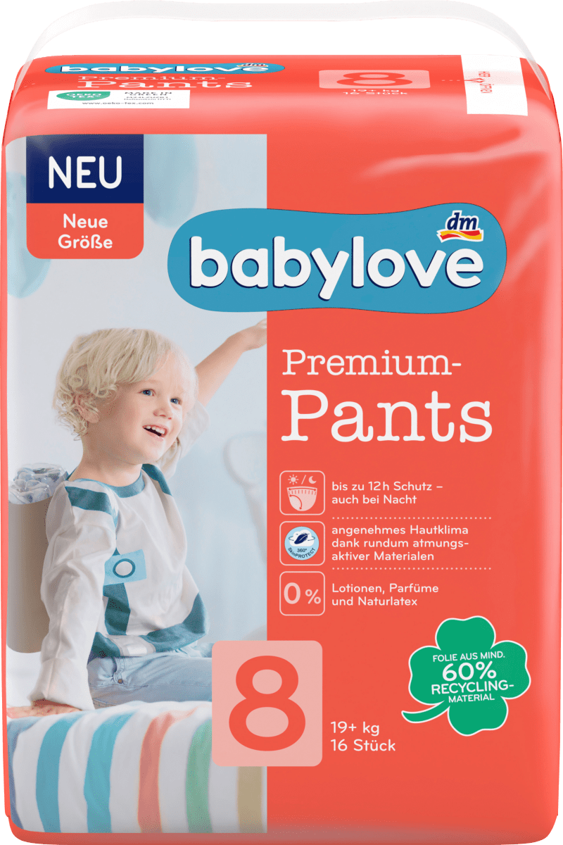 babylove Baby Pants Premium Gr. 8, XXL, 19+ kg, 16 St dauerhaft günstig ...