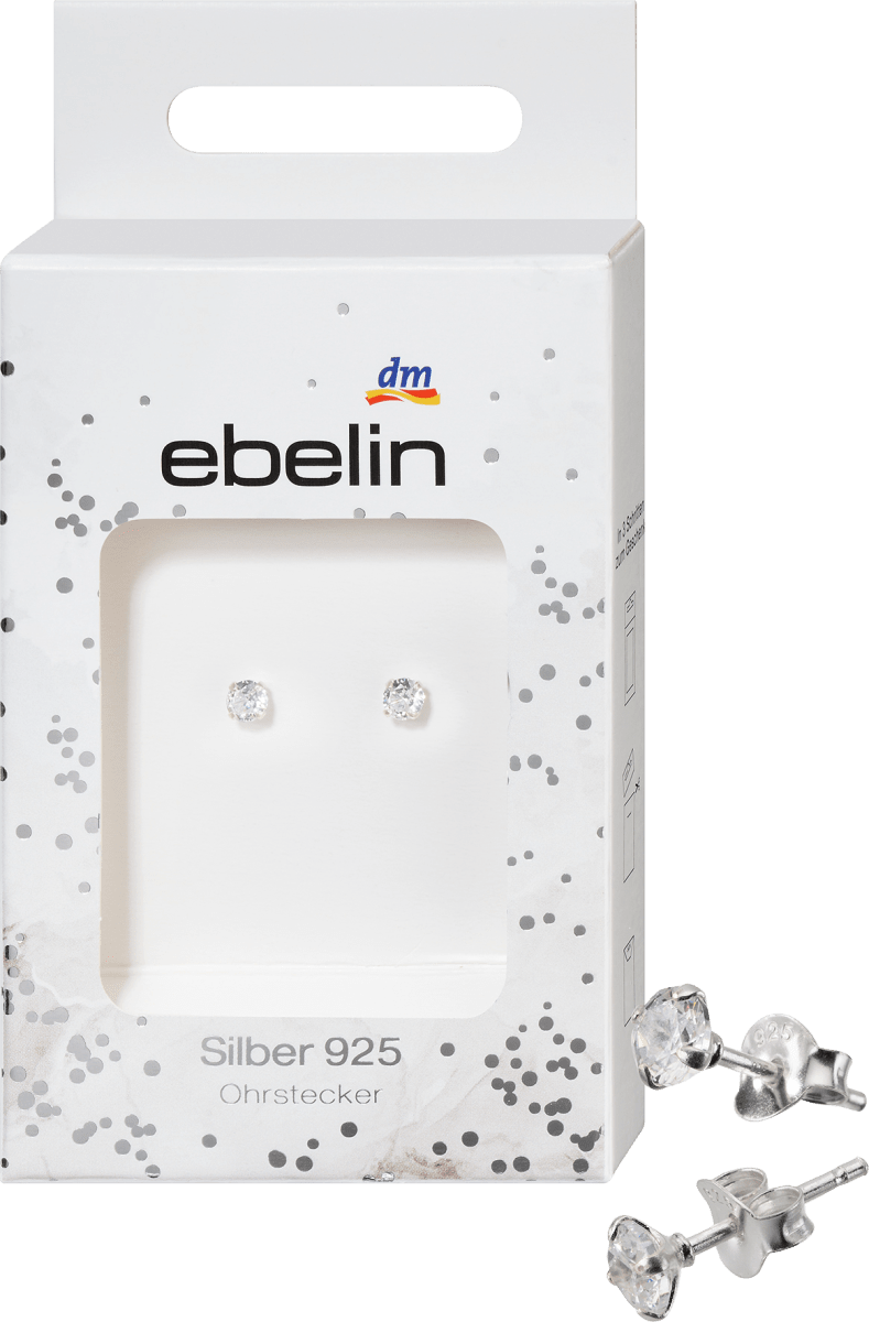 ebelin Ohrstecker 925 Silber mit Strassstein, 2 St dauerhaft günstig ...