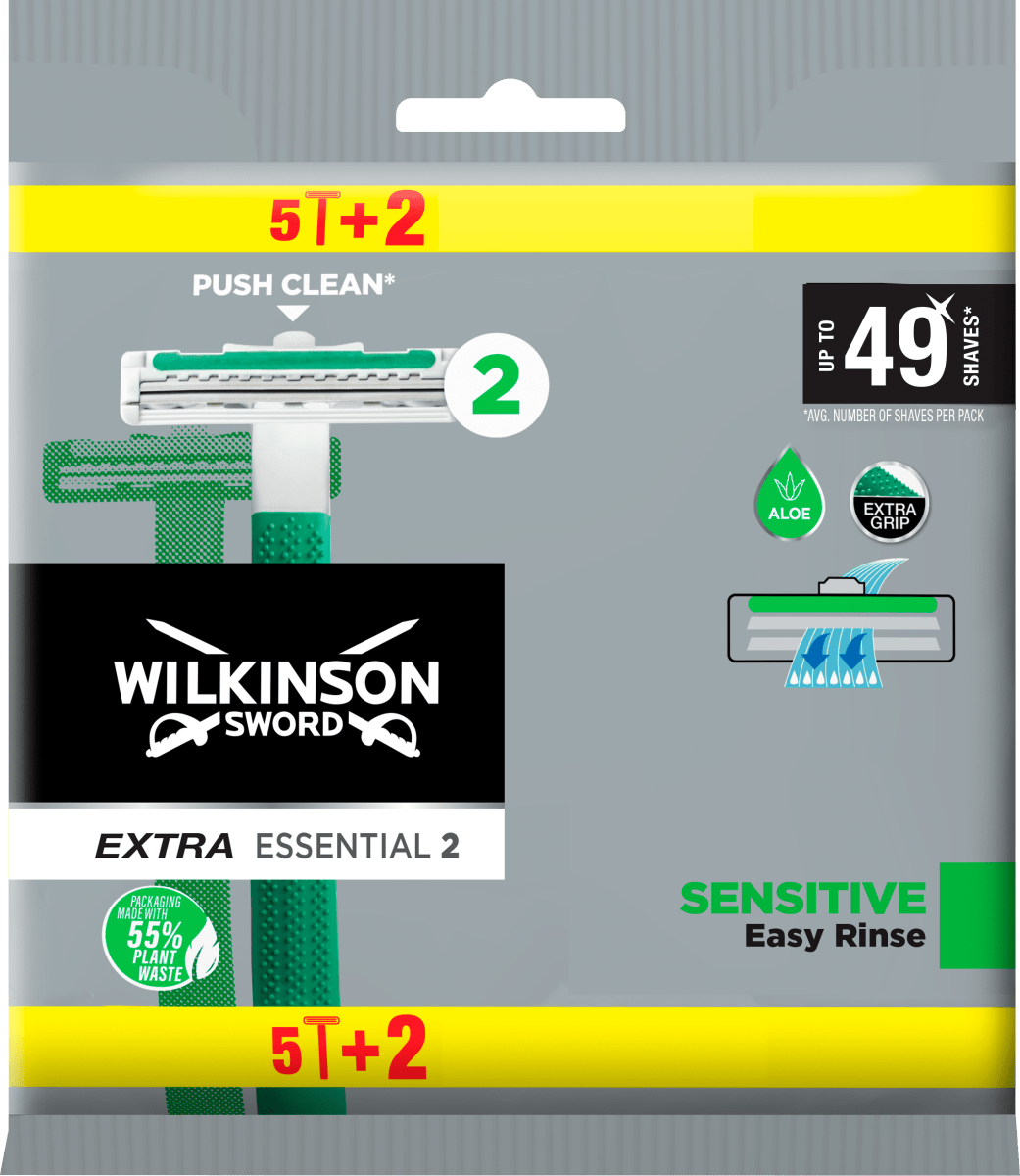 WILKINSON SWORD Extra 2 Sensitive jednokratni brijači, 7 kom. trajno ...