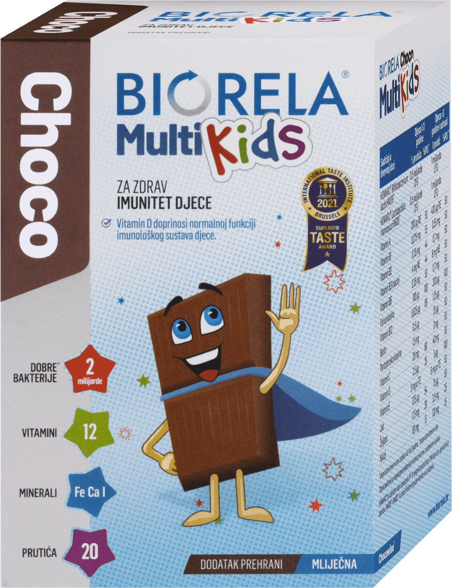BIORELA Choco Multi kids, 20 kom. | dm.hr