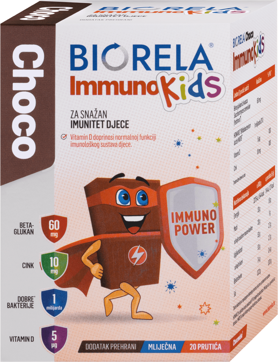 BIORELA Choco Immuno kids, 20 kom. | dm.hr