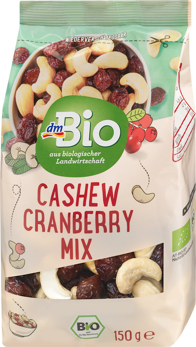 dmBio Mix bio di anacardi e mirtilli rossi, 150 g Acquista online a ...