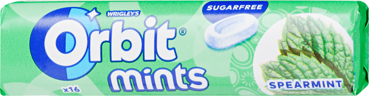 Orbit Bomboni Mints – Spearmint, 28 g | dm.hr