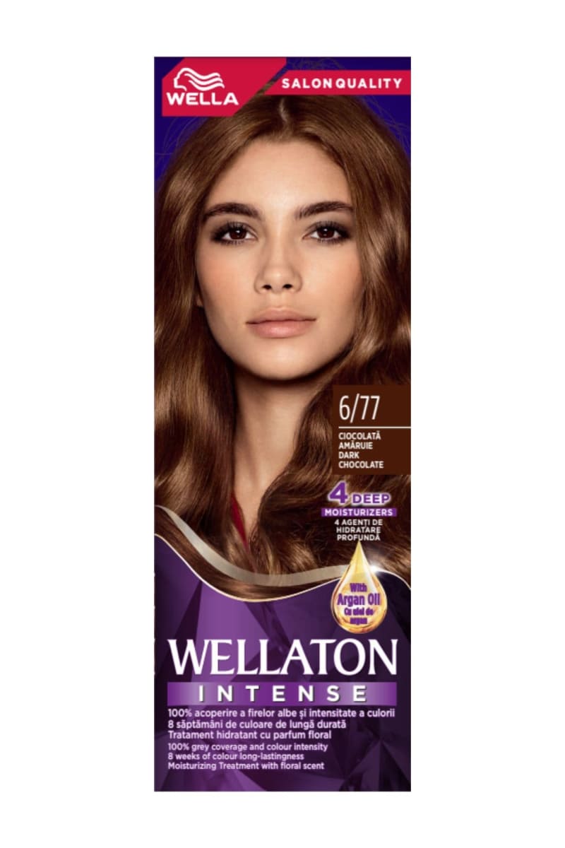 Wellaton Vopsea de păr permanentă 6/77 ciocolată amăruie, 1 buc | dm.ro