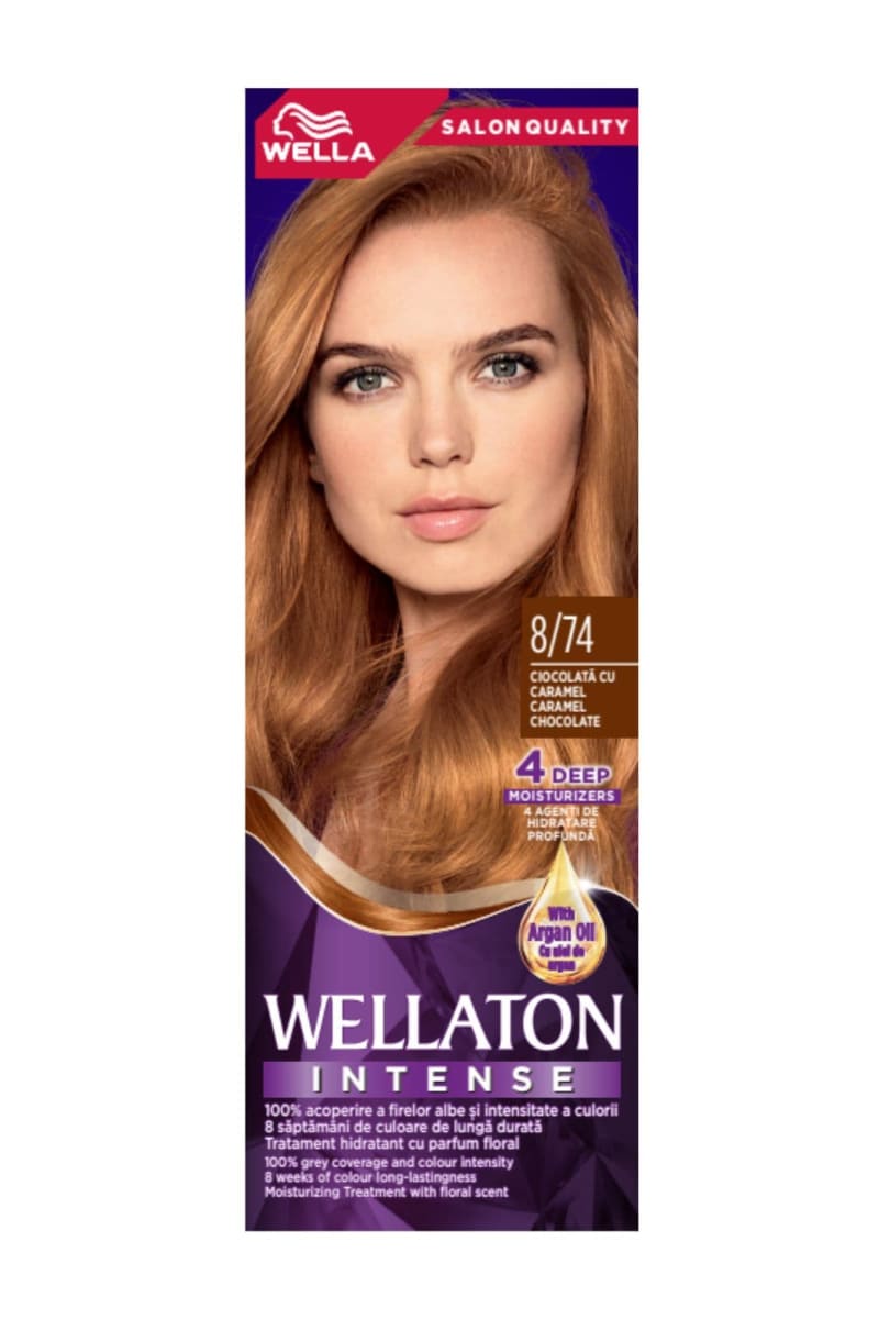 Wellaton Vopsea de păr permanentă 8/74 ciocolată caramel, 1 buc | dm.ro