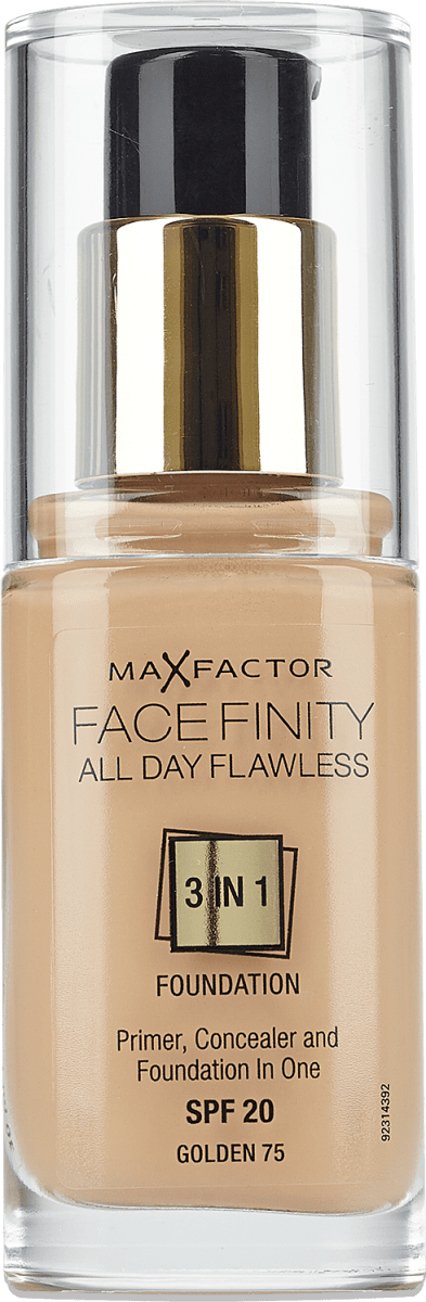 MAX FACTOR Foundation Face Finity All Day Flawless 3in1 Golden 75, LSF ...