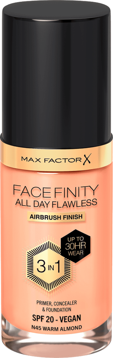 MAX FACTOR make-up Facefinity All Day Flawless 3 v 1 45 Warm Almond, 30 ...