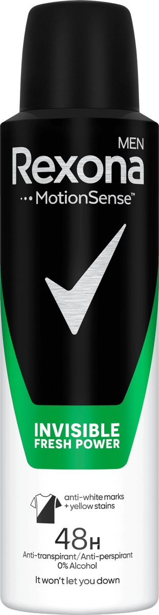 Rexona MEN Дезодорант Invisible Fresh Power, 150 ml Пазарувайте трайно ...