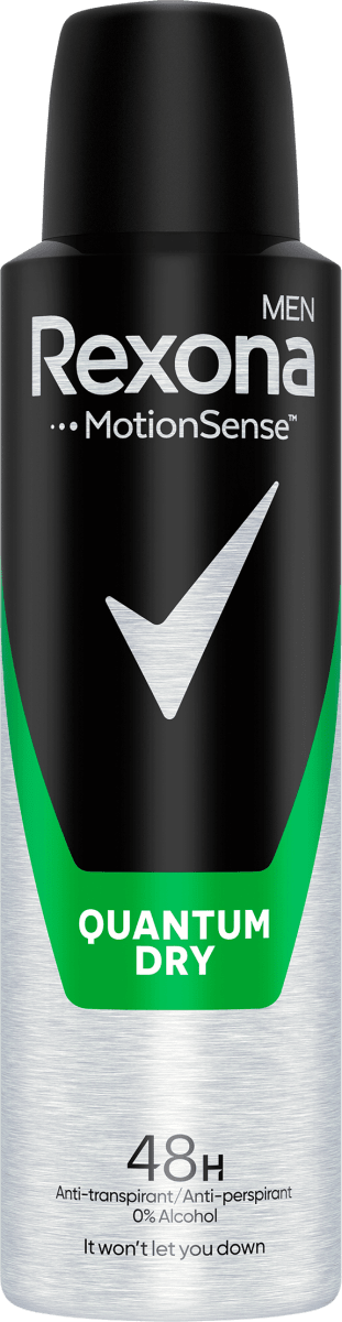 Rexona MEN Дезодорант Quantum Dry 48H, 150 ml | dm България