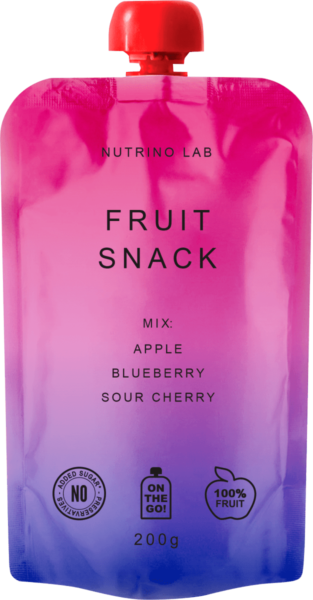Nutrino Lab Voćni snack – jabuka, borovnica i višnja, 200 g trajno ...