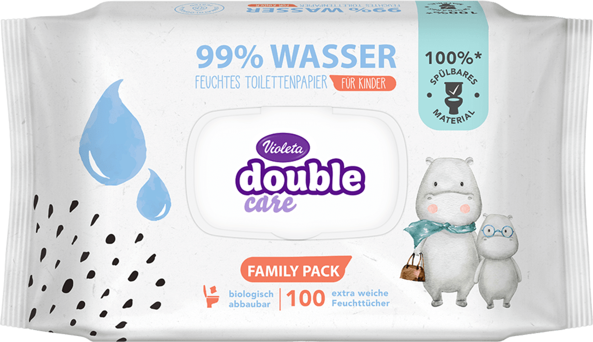 Violeta double care vlažni toaletni papir, 100 listića trajno povoljna ...