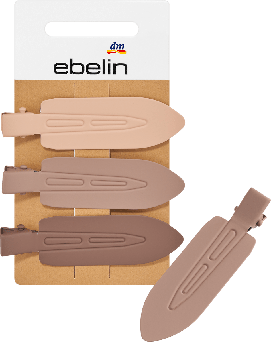 ebelin Friseurklemmen creme, braun, beige, 3 St dauerhaft günstig online kaufen | dm.de