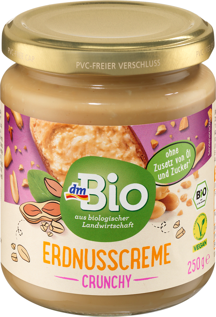 dmBio Crema di arachidi crunchy bio, 250 g Acquista online a prezzi ...