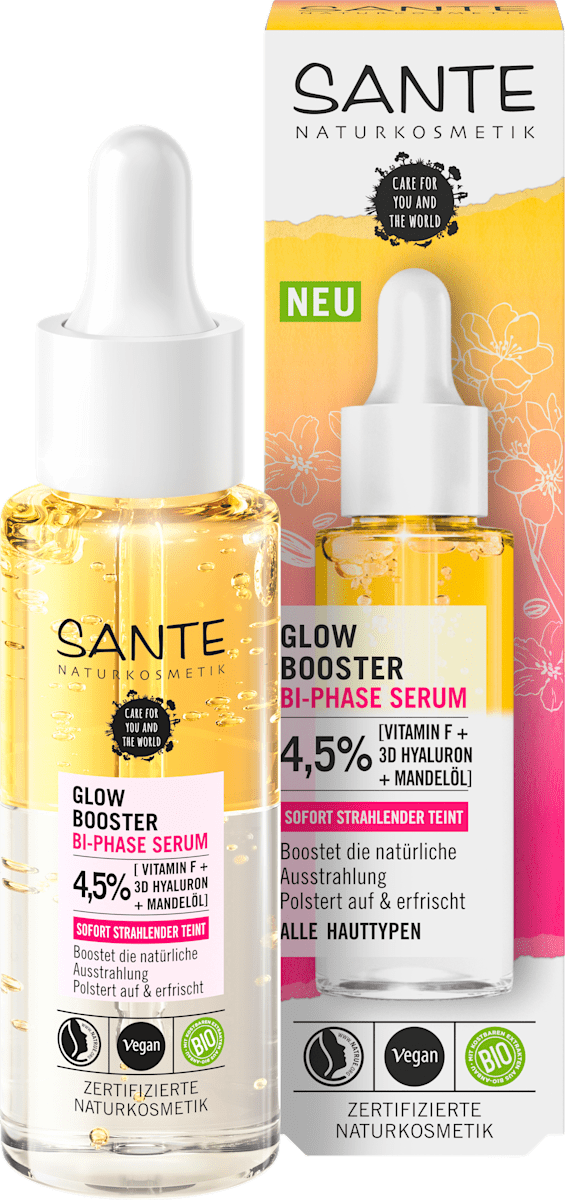 SANTE NATURKOSMETIK Serum Glow Booster Bi-Phase, 30 ml dauerhaft ...