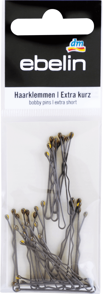 ebelin Sponky do vlasov, extra krátke - hnedé, 18 ks | mojadm.sk