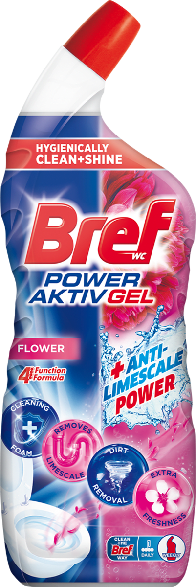 Bref Power Activ Gel za čišćenje WC školjke - Flower, 700 ml trajno ...
