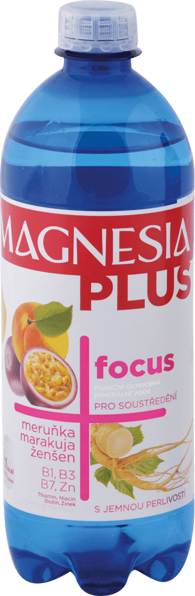 Magnesia Funkčná ochutená minerálna voda focus Pre sústredenie marhuľa ...