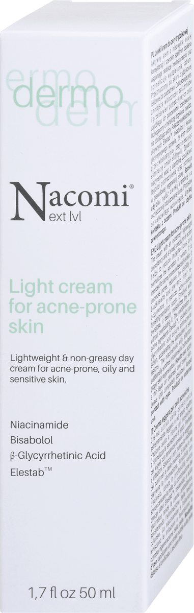 Nacomi dermo Light krema za kožu sklonu aknama, 50 ml | dm-drogeriemarkt.ba