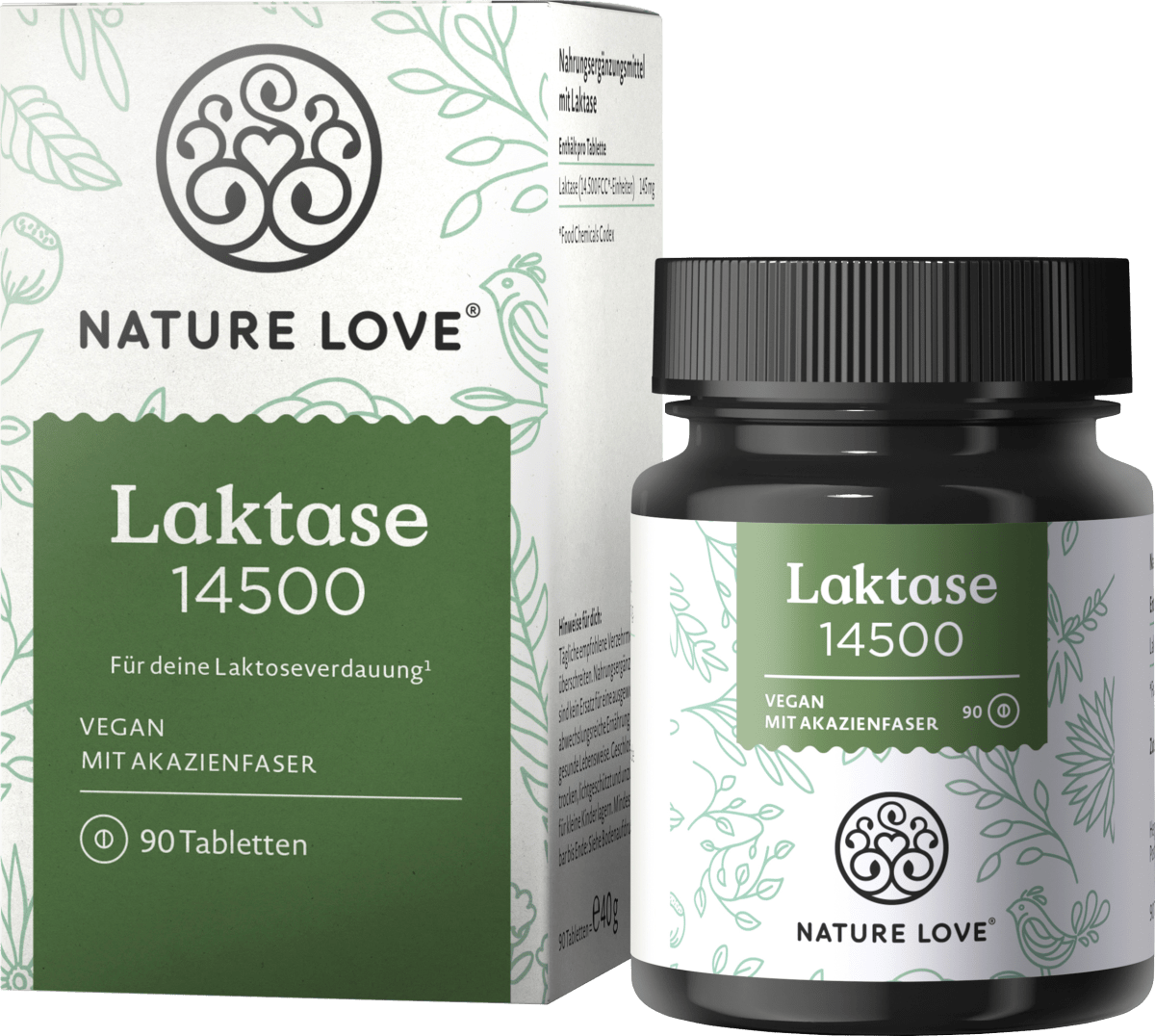 Nature Love Laktase 14.500 Tabletten 90 St, 40 g dauerhaft günstig ...