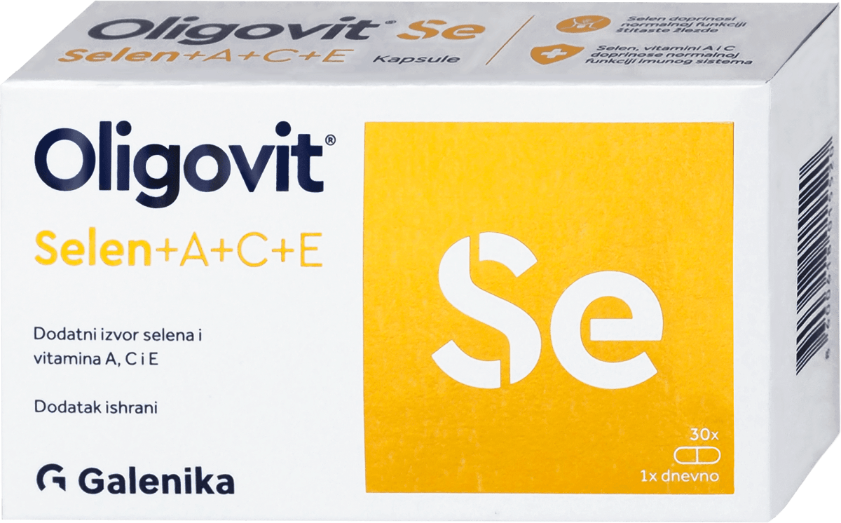 Galenika Oligovit Se kapsule: Selen+A+C+E, 30 kom uvek povoljna online ...