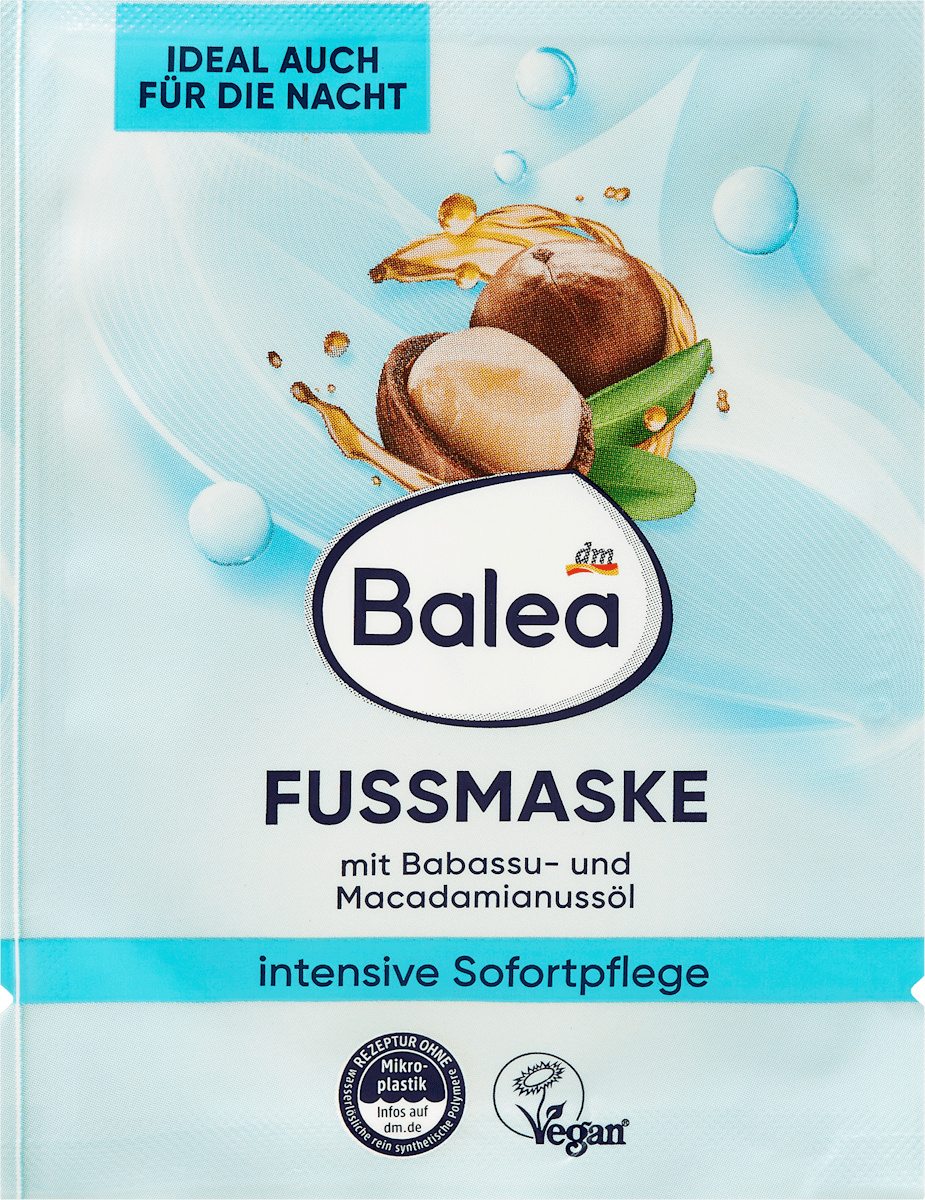 Balea Fußmaske mit Babassu- & Macadamianussöl, 15 ml dauerhaft günstig online kaufen | dm.de
