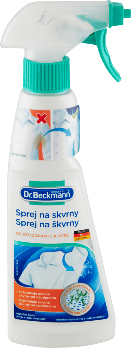 Dr. Beckmann sprej na skvrny od deodorantu a potu, 250 ml | dm.cz