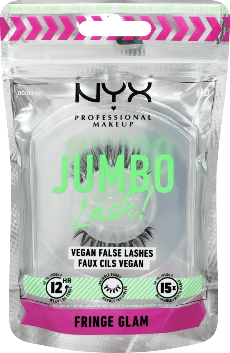 NYX PROFESSIONAL MAKEUP Künstliche Wimpern Jumbo Lash! Fringe Glam (1 ...