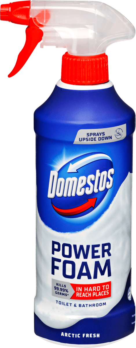 Domestos Čistiaca pena na WC a kúpeľne Power Foam Arctic Fresh, 435 ml | mojadm.sk