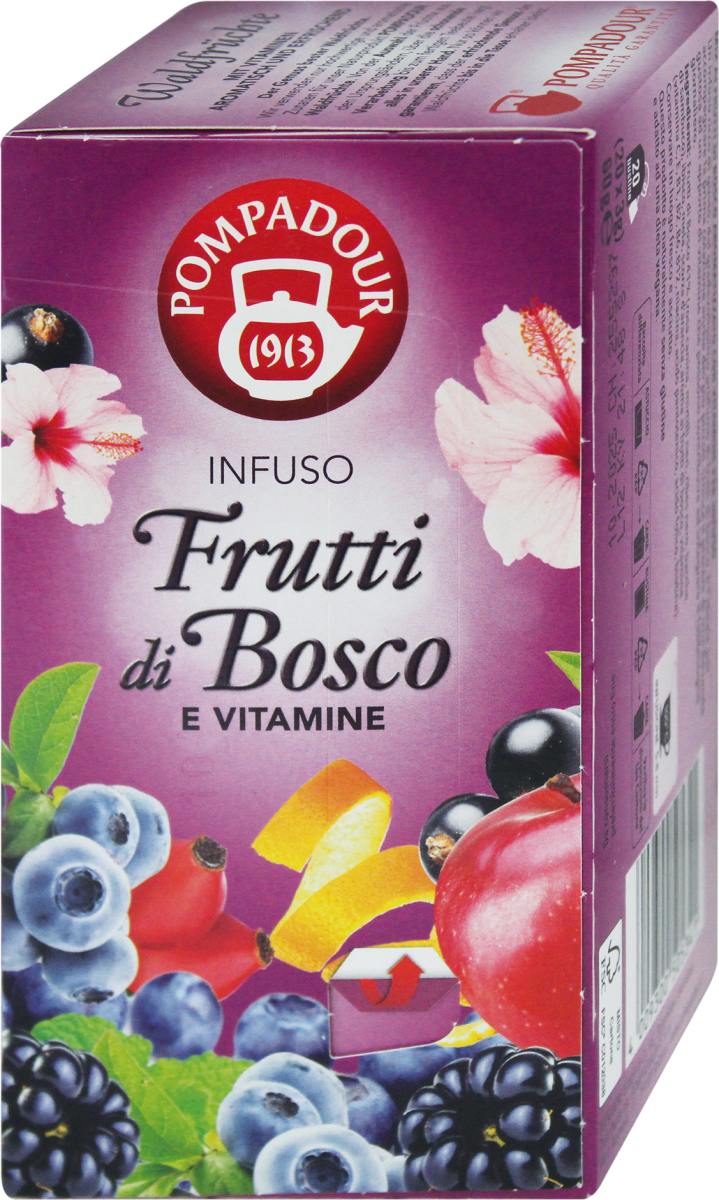 POMPADOUR Tisana ai frutti di bosco con vitamine, 20 pz Acquista online ...