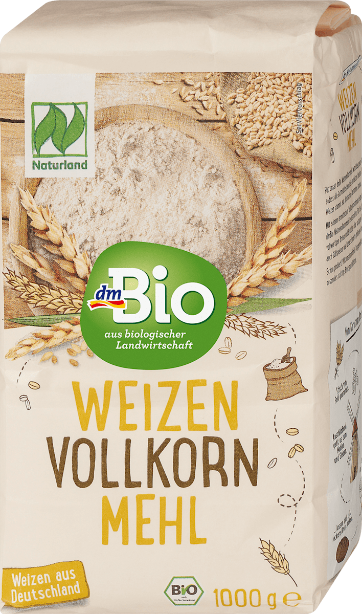 dmBio Weizenvollkornmehl, 1 kg | dm.at