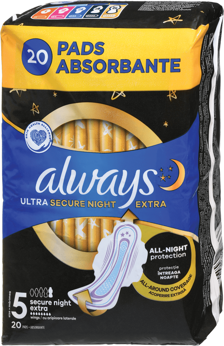 always ultra secure night higijenski ulošci, 20 kom. | dm.hr
