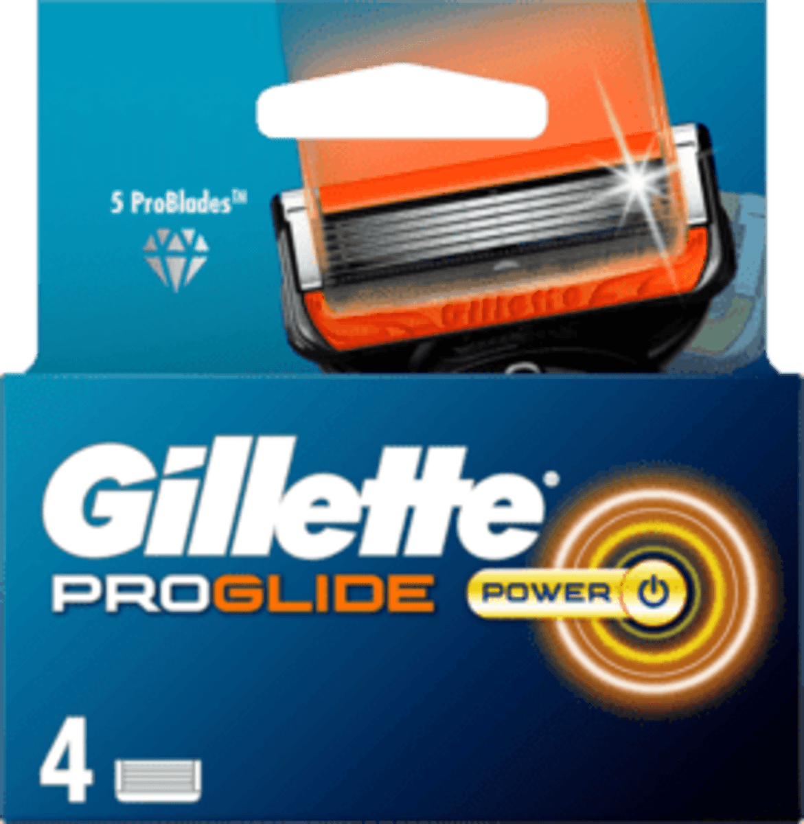 Gillette Fusion ProGlide Power náhradní hlavice, 4 ks Nakoupit výhodně ...