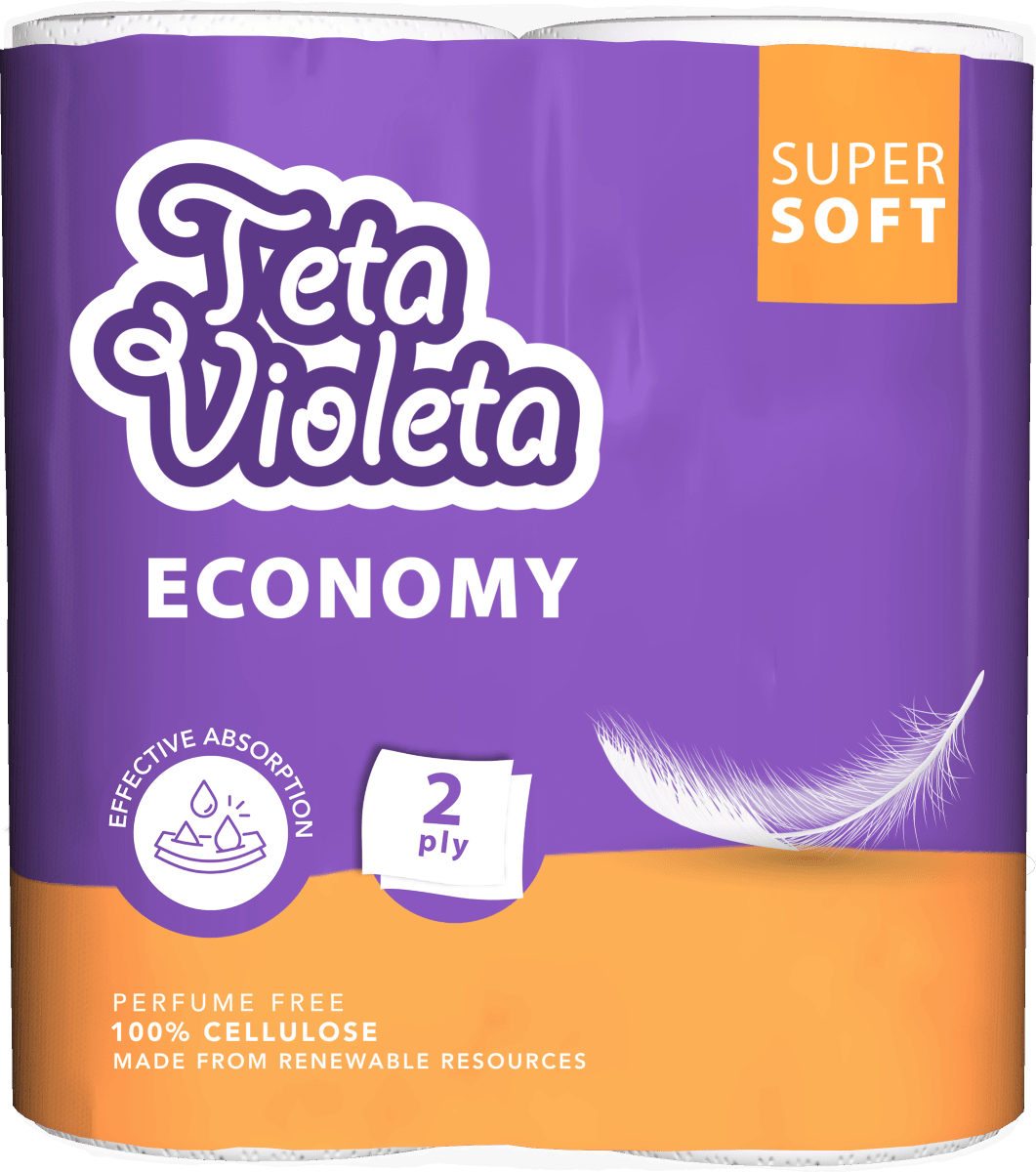Violeta Teta Violeta Economy kuhinjski ubrusi, 100 listića, 2 kom. trajno povoljna online ...