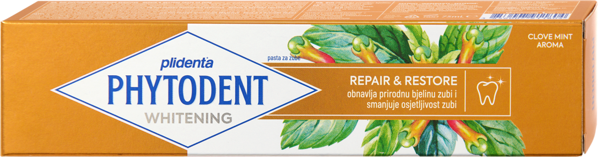 plidenta Phytodent Whitening pasta za zube Repair&Restore, 75 ml | dm.hr