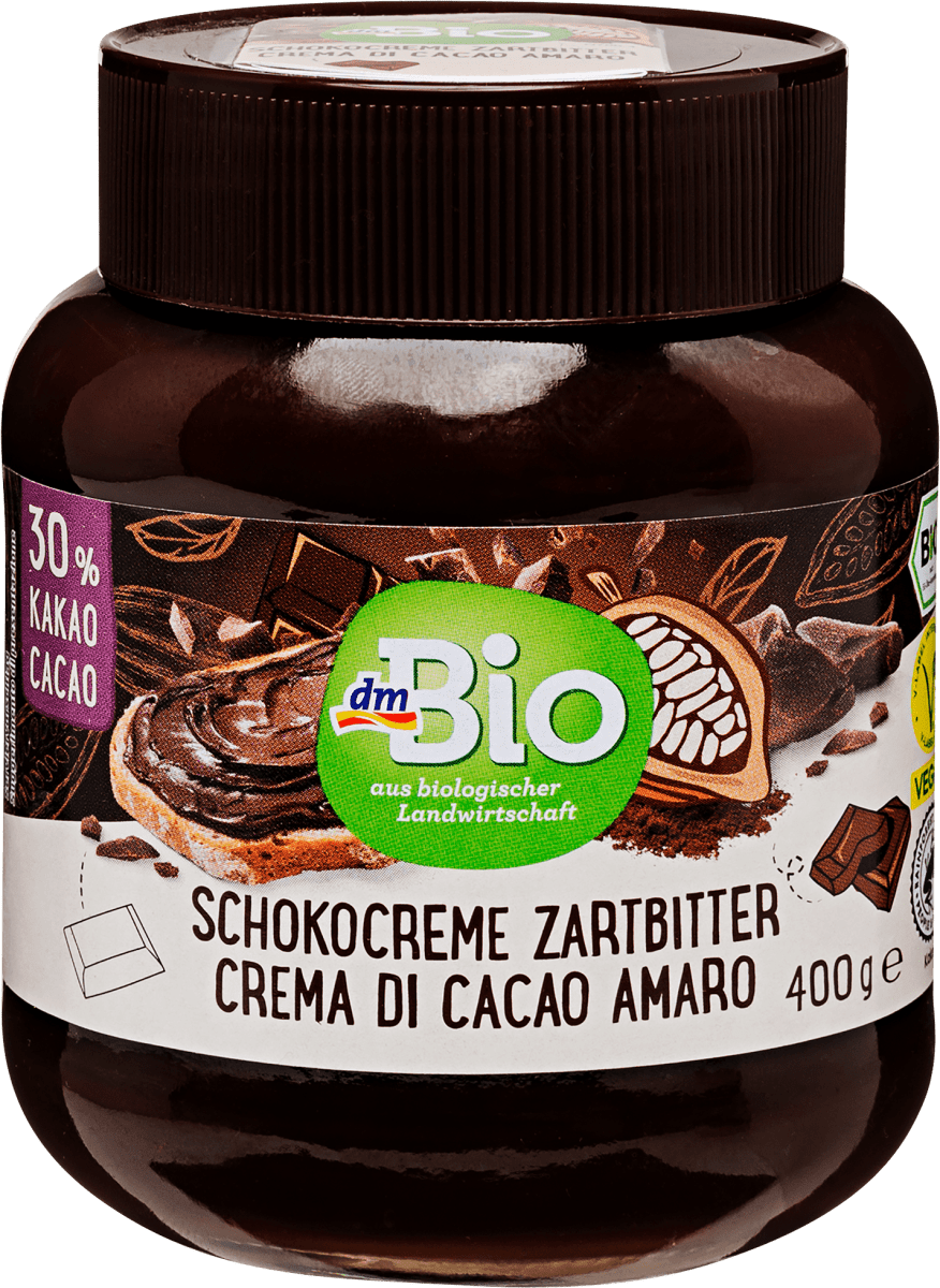 dmBio bio pomazánka hořká čokoláda, 400 g | dm.cz
