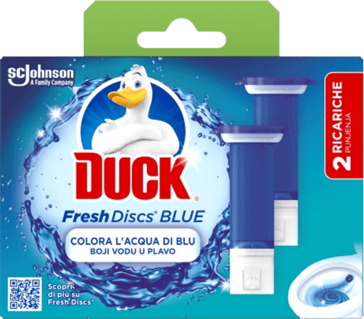 DUCK Fresh Discs Blue gel za čišćenje i osvježavanje WC školjke, 2 x 36 ...