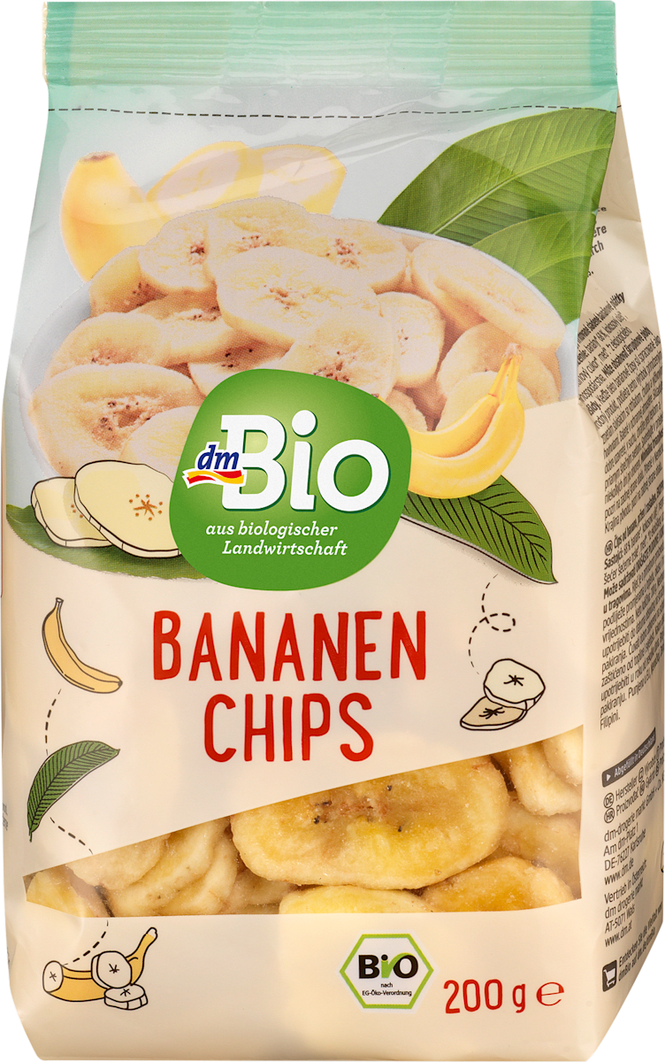 dmBio Bio banánchips, 200 g Vásároljon tartósan kedvező áron online is ...