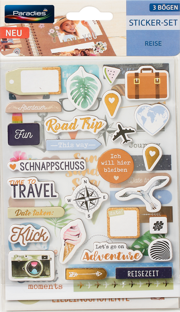 Paradies Sticker-Set Reise, 1 St dauerhaft günstig online kaufen | dm.de