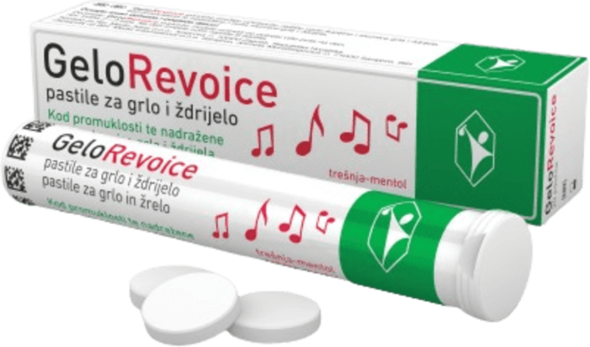 GeloRevoice Pastile za grlo – trešnja i mentol, 20 kom. | dm.hr