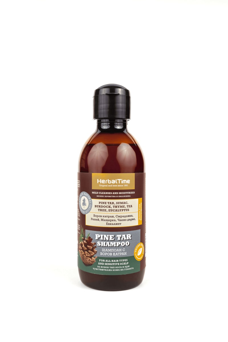 Herbal Тime Шампоан за косa Pine Tar с боров катран, 240 ml Пазарувайте трайно изгодно онлайн ...