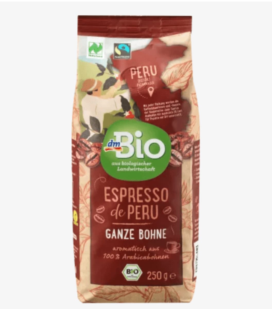 dmBio Espresso boabe, 250 g | dm.ro