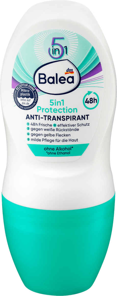 Balea 5in1 Protection Anti-Transpirant Deo Roll-On, 50 ml | dm.at