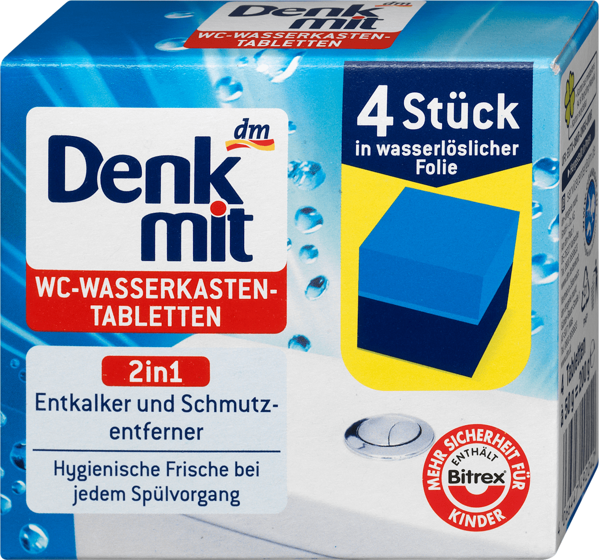 Denkmit 2in1 tablete za vodokotlić - 4x50g, 4 kom uvek povoljna online kupovina | dm.rs