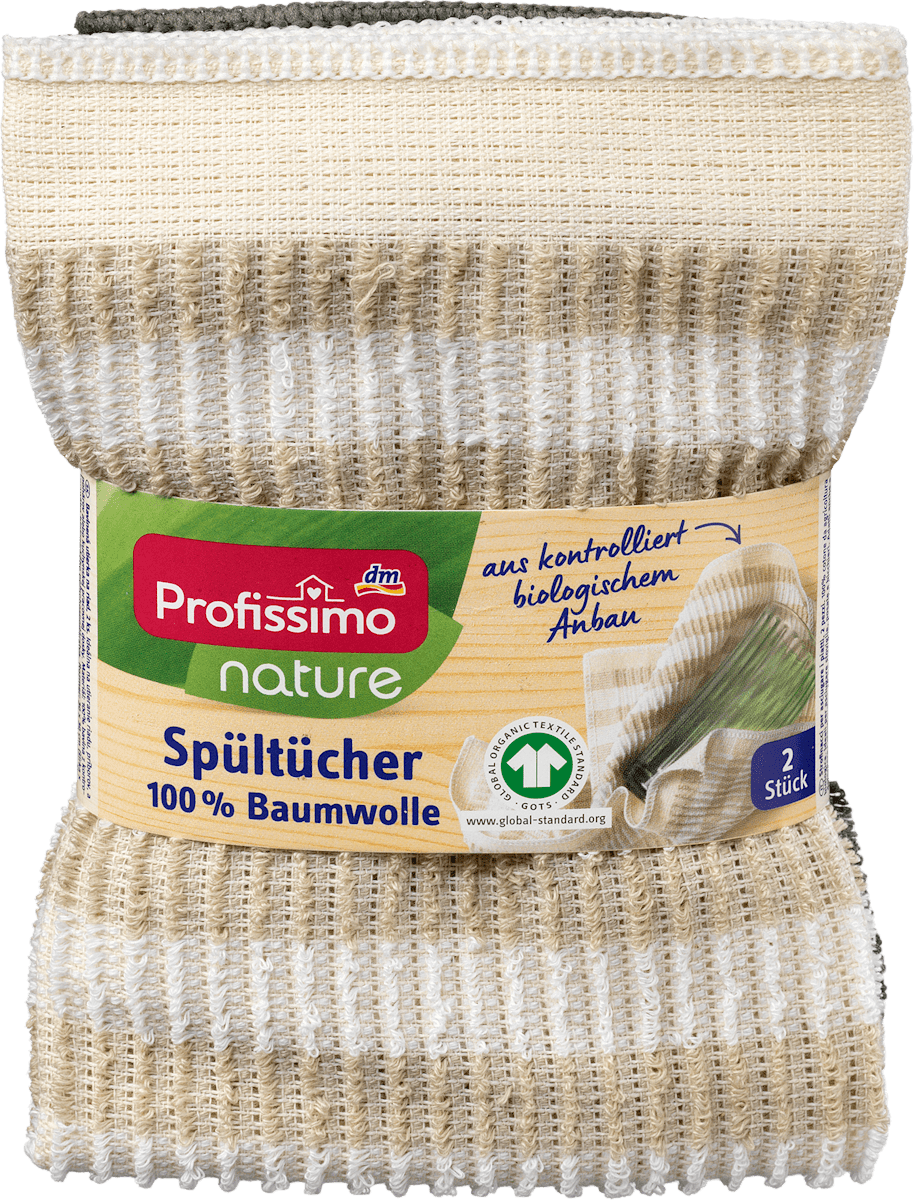 Profissimo Panni da cucina in puro cotone bio, 2 pz Acquista online a ...