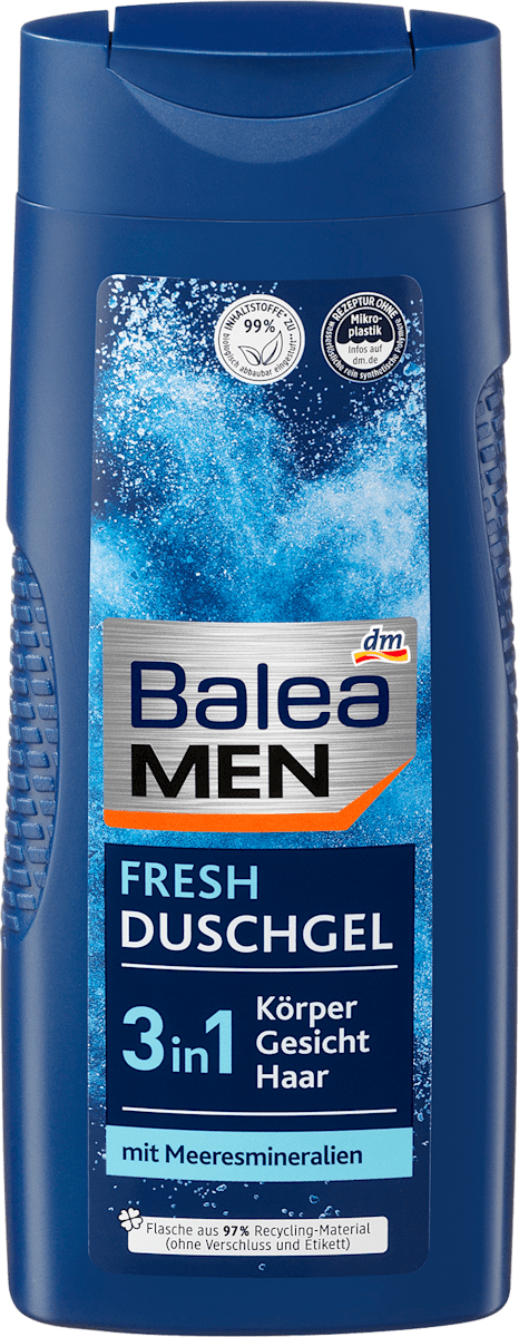Balea Men Душ гел Fresh 3 в 1 300 Ml Пазарувайте трайно изгодно онлайн